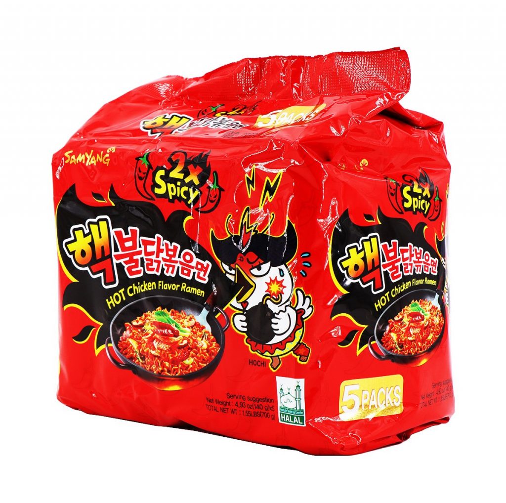 Samyang 2X Spicy Hot Chicken Flavor Ramen Noodle, 140gm (pack of 5 ...