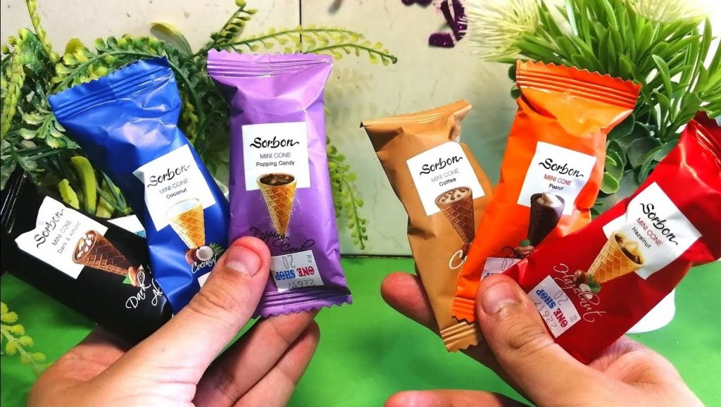 Sorbon Waffle Mini Cone chocolate (32 pieces) - Shop with Shery